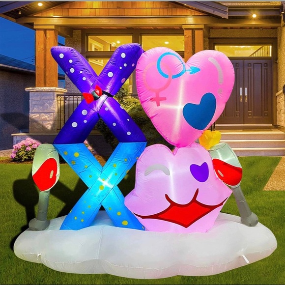 home seasonal | Holiday | 7 Feet Inflatable Valentines Day Xoxo With ...